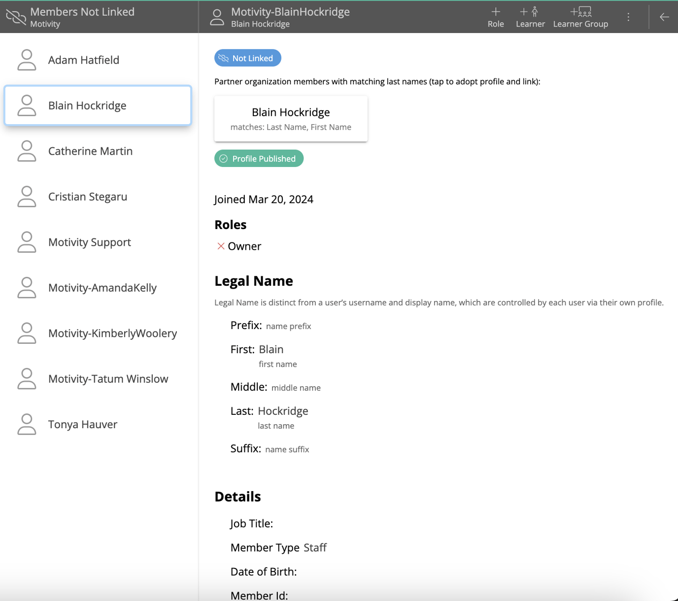 Therapy PMS Integration Step 2: Link Staff and Learners